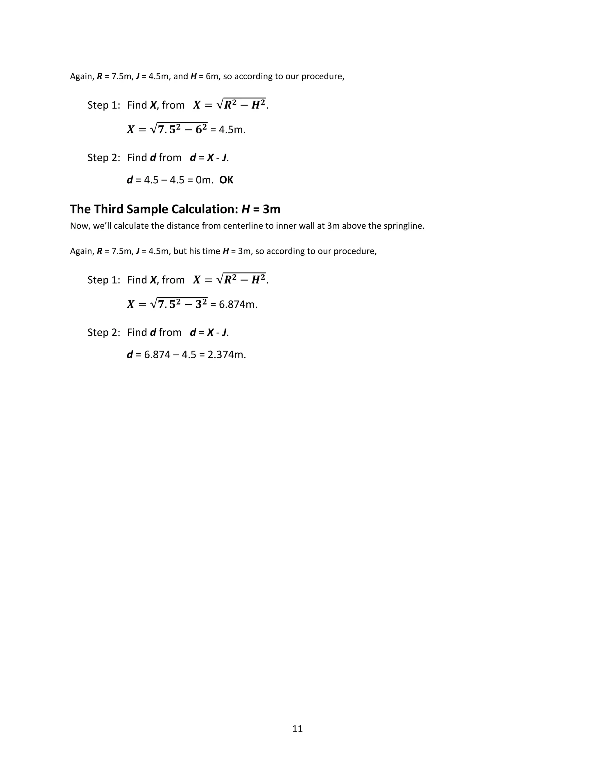 How to Calculate Distances from Centerline to Inside Walls of Domes ...