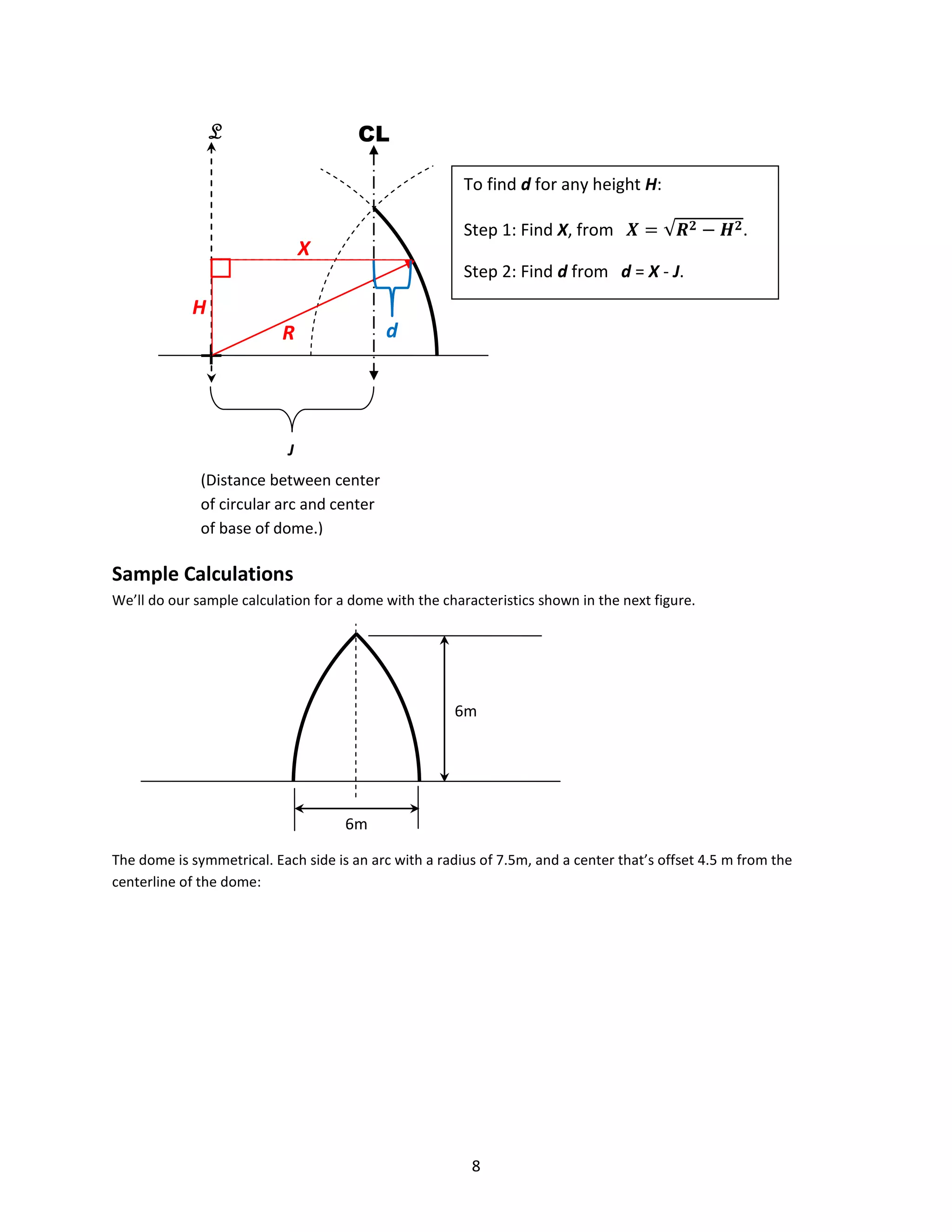 Calculating Dimensions for Constructing Super Adobe (Earth Bag) Domes | PDF