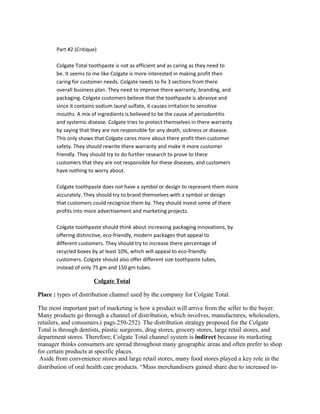 Description of colgate | DOC