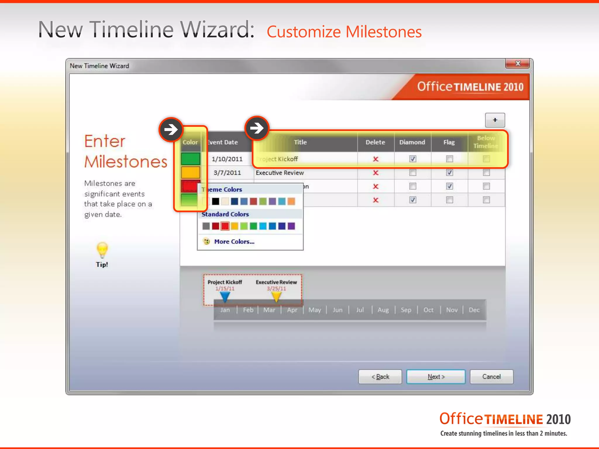 Description office timeline | PPT