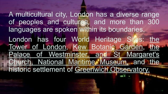 Description of london city | PPT
