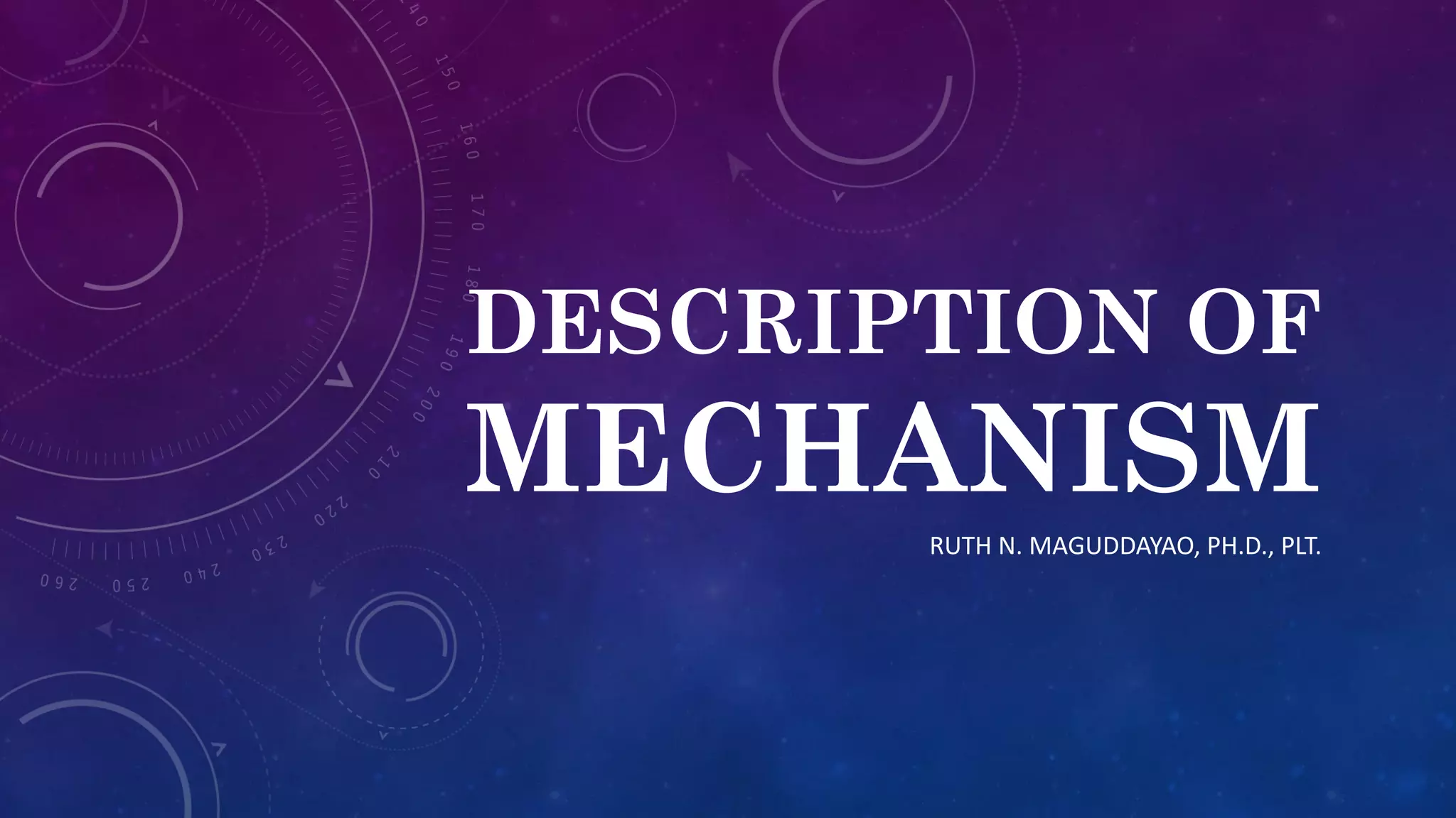 Description of mechanism | PDF