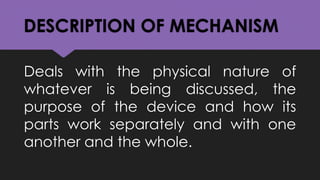 Description of mechanism | PDF