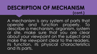 Description of mechanism | PDF