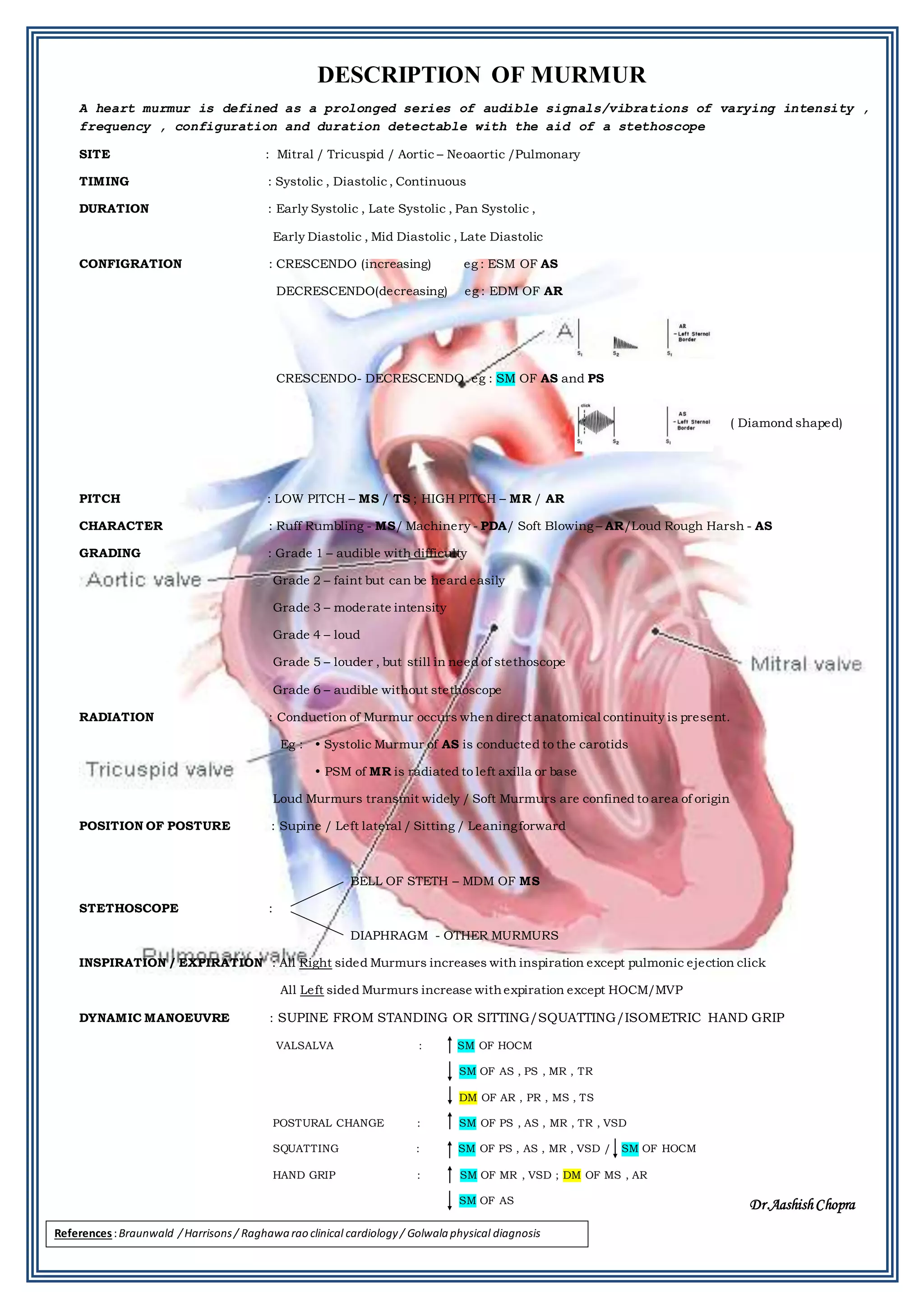 Description of murmur | DOCX