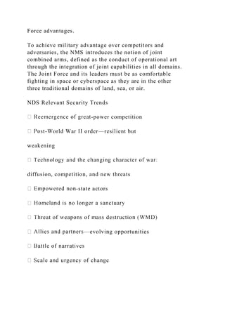 Description of theNationalMilitary Strategy2018.docx