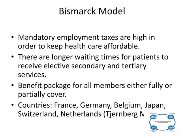 Description of two health care models | PPTX