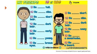 Writing a descriptive paragraph describing people | PPT