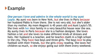 Writing a descriptive paragraph describing people | PPTX