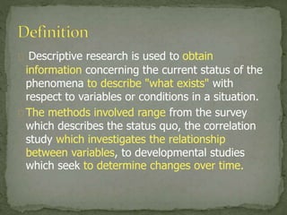 Description Research | PPT
