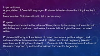 Descriptions of literary criticism theories | PPTX