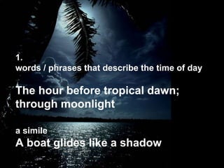 Description the Beach of Falesá | PPT