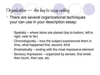 Description writing | PPT