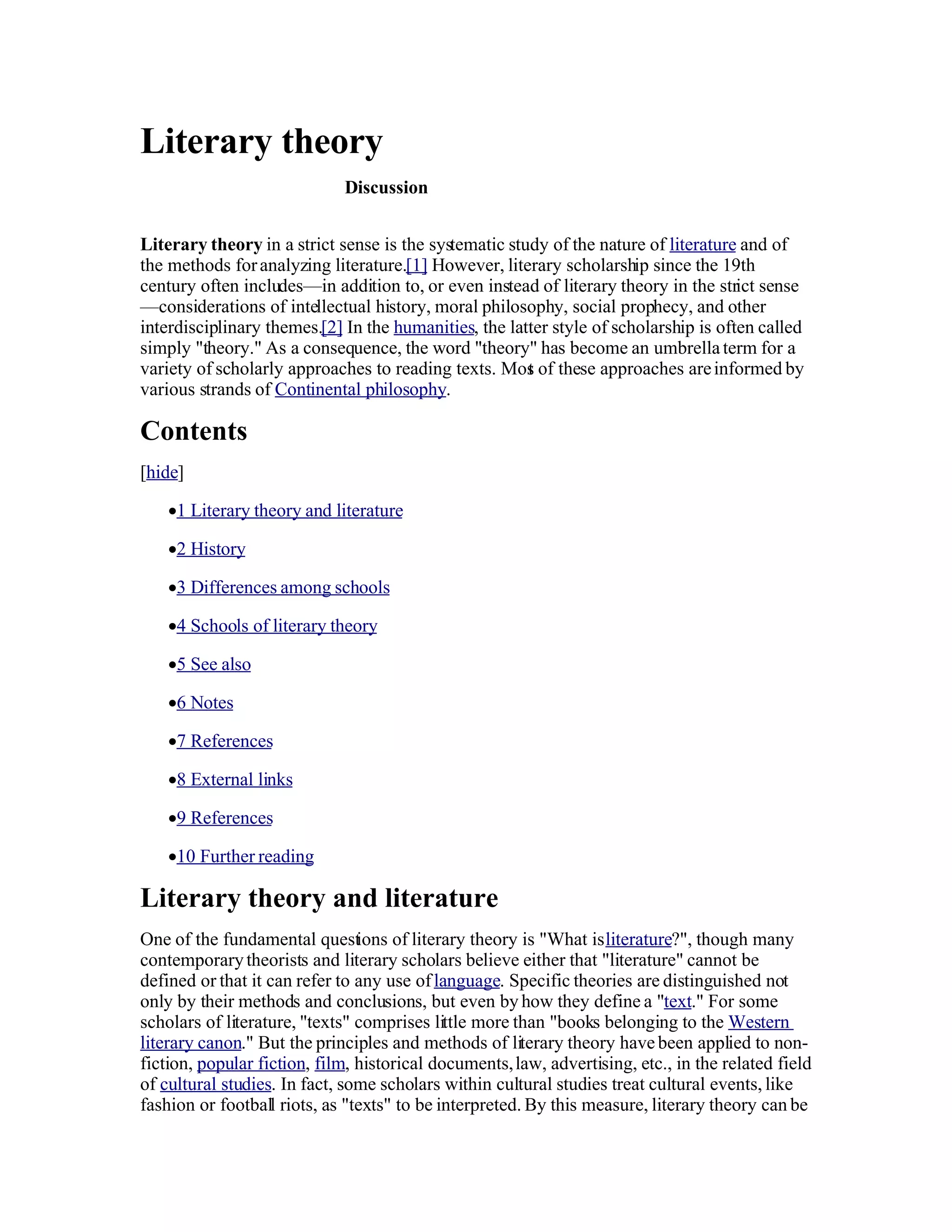 Descriptive Criticism | DOC