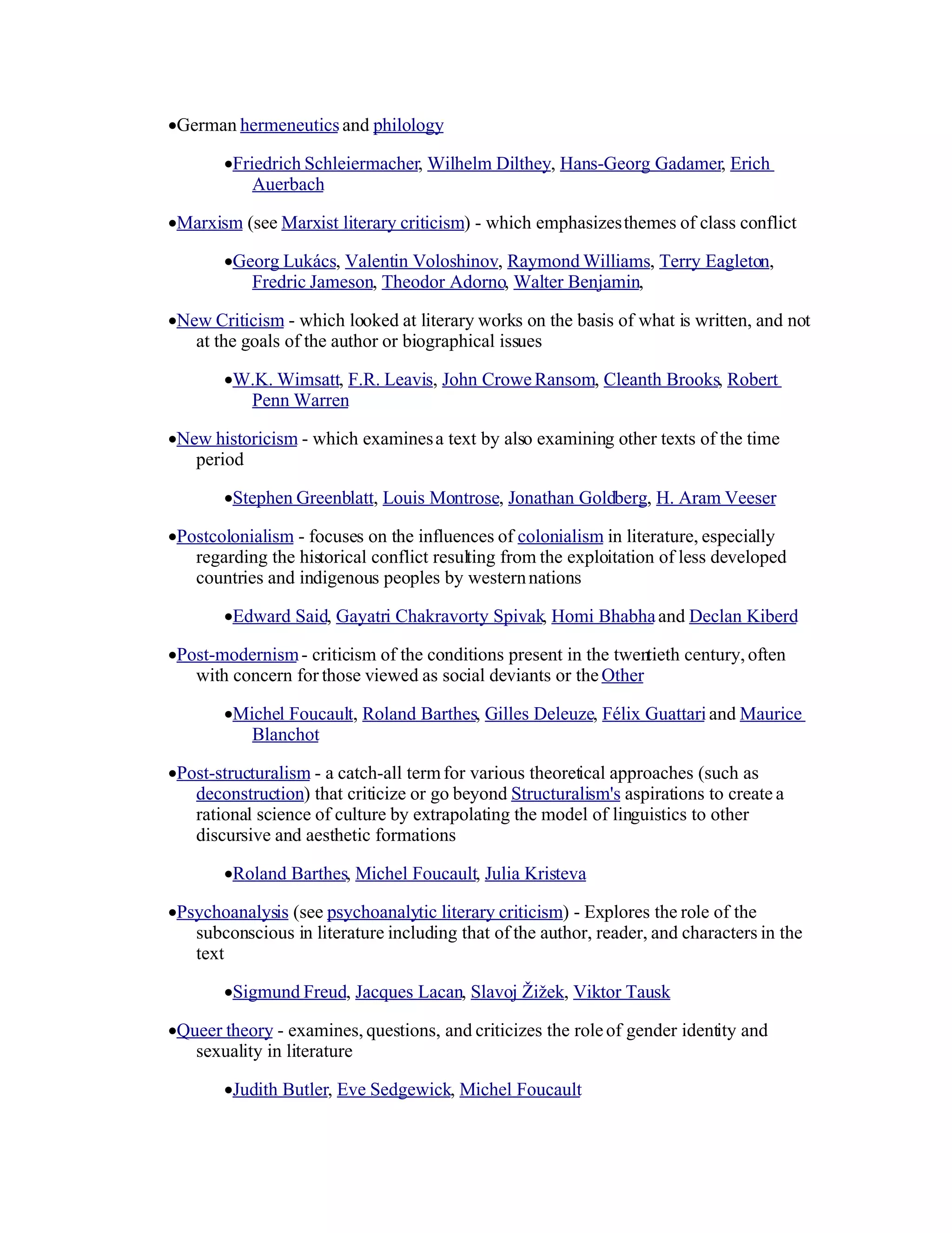 Descriptive Criticism | DOC