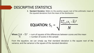 DESCRIPTIVE-STATISTICS.pptxxxxxxxxxxxxxxx | PPT