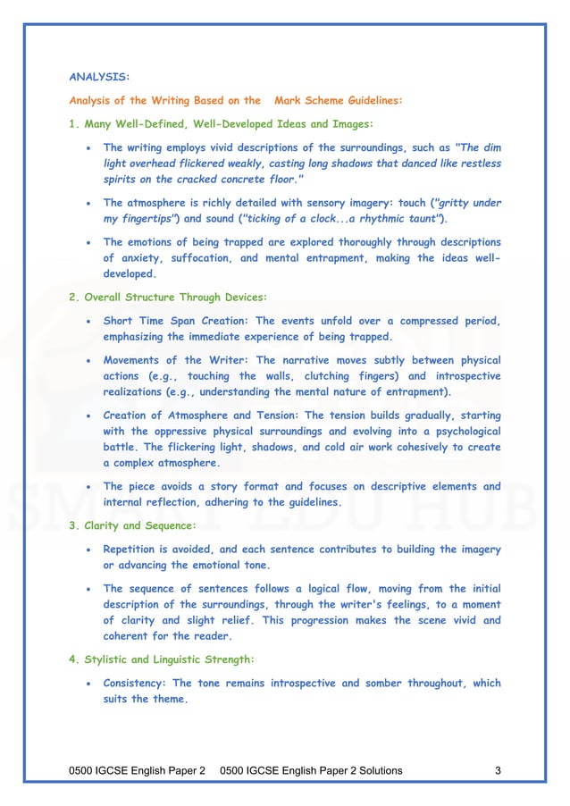 IGCSE English Paper 2 / 0500/ First Language /descriptive-task-01-A ...