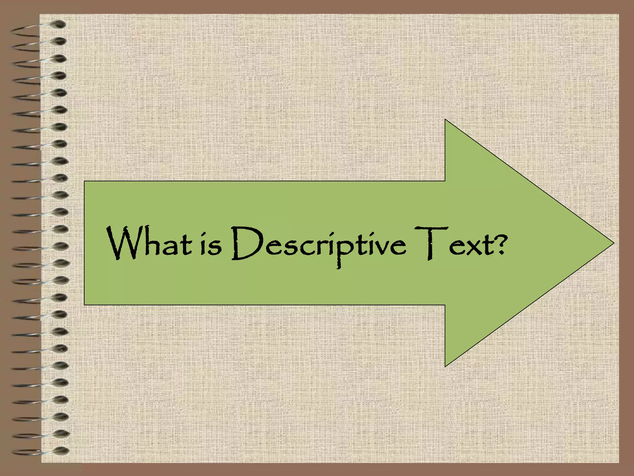 Descriptive Text | PPT