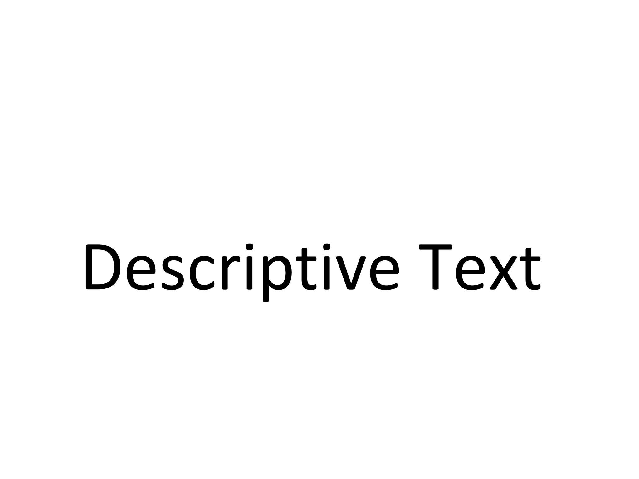 Descriptive text | PPT