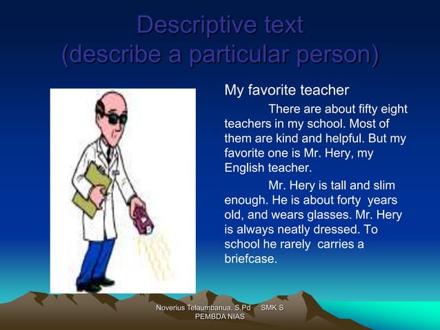 descriptive-texT DESCRIBING PEOPLE AND DESCRIBING THINGS | PPT | Cats ...