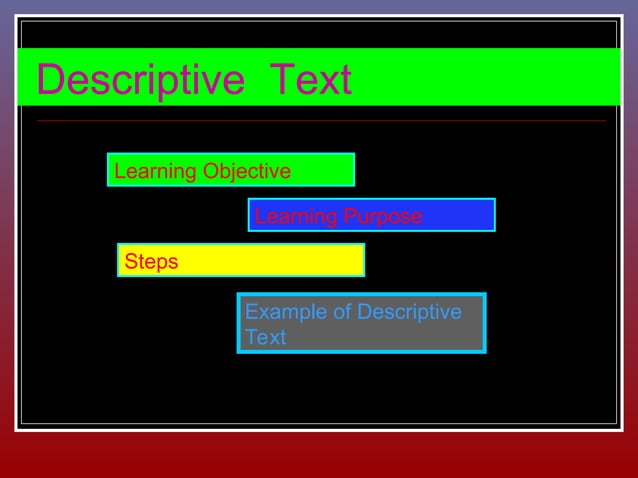 descriptive-text.ppt thing, place, person | PPT | Free Download