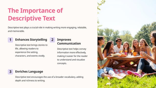 Descriptive-Text about people, place and thing | PPTX