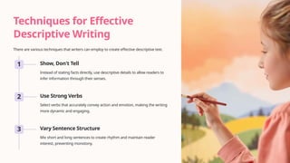 Descriptive-Text about people, place and thing | PPTX