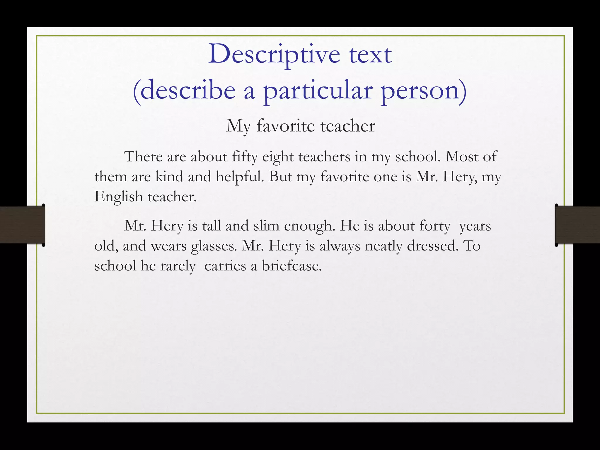 Descriptive text | PPT