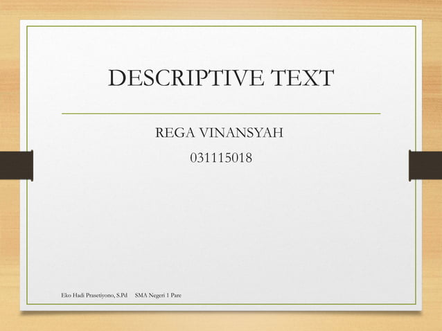 Descriptive text | PPT