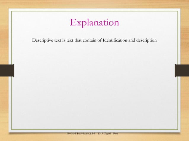 Descriptive text | PPT