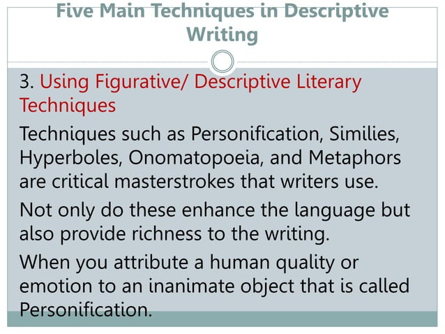 Descriptive-Writing.ppt | Internet for Beginners | Internet