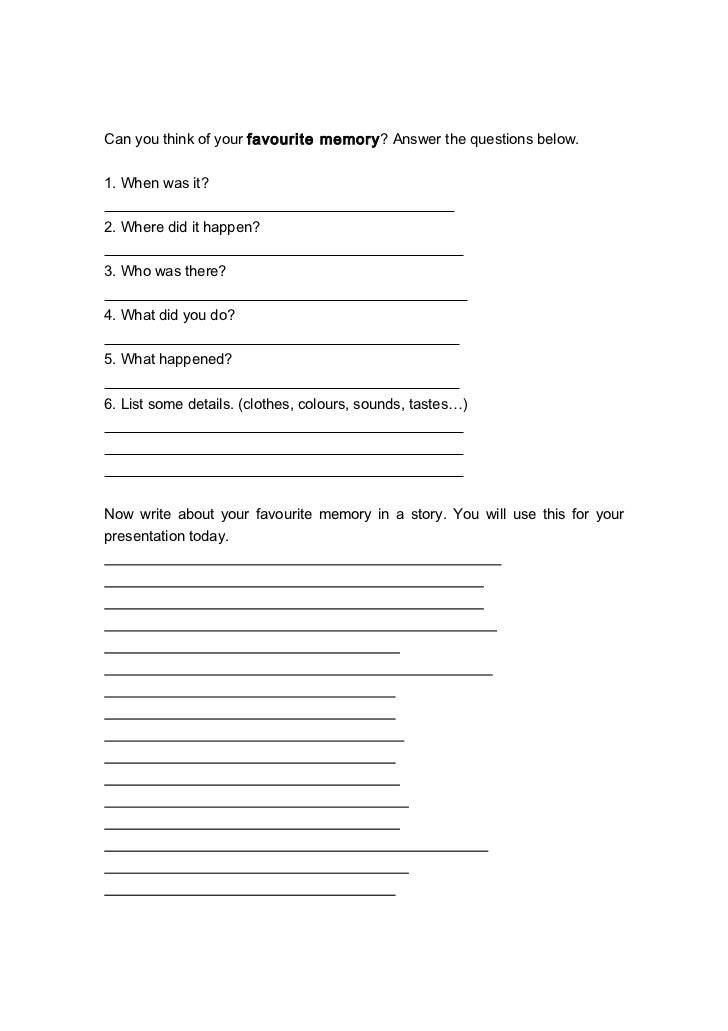 Descriptive writing, writing a story