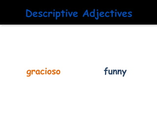 Descriptive adjectives | PPT