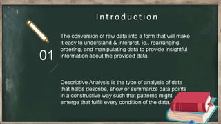 Descriptive analysis ( research methodology).pptx