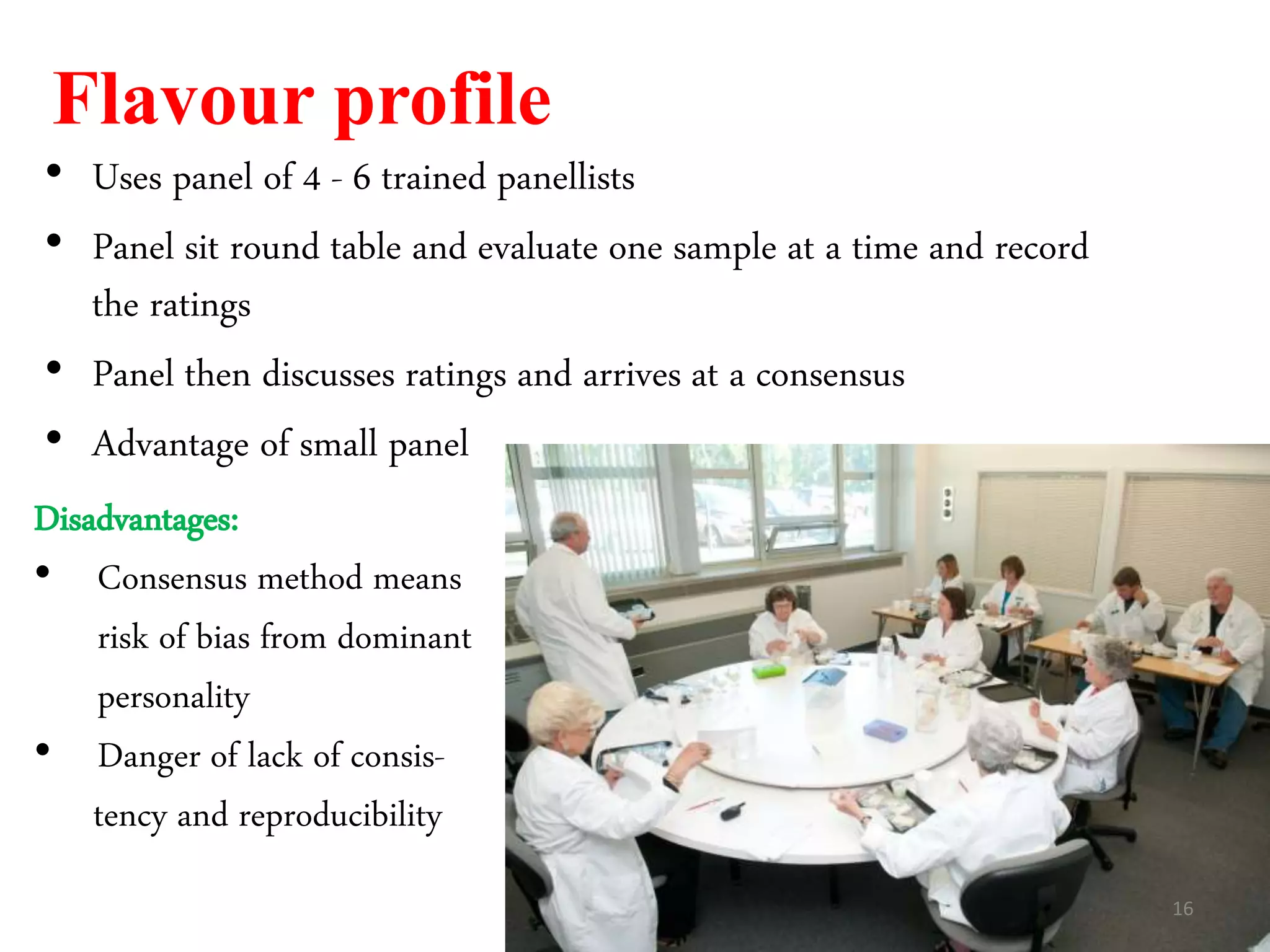 Descriptive analysis for sensory evaluation | PPTX