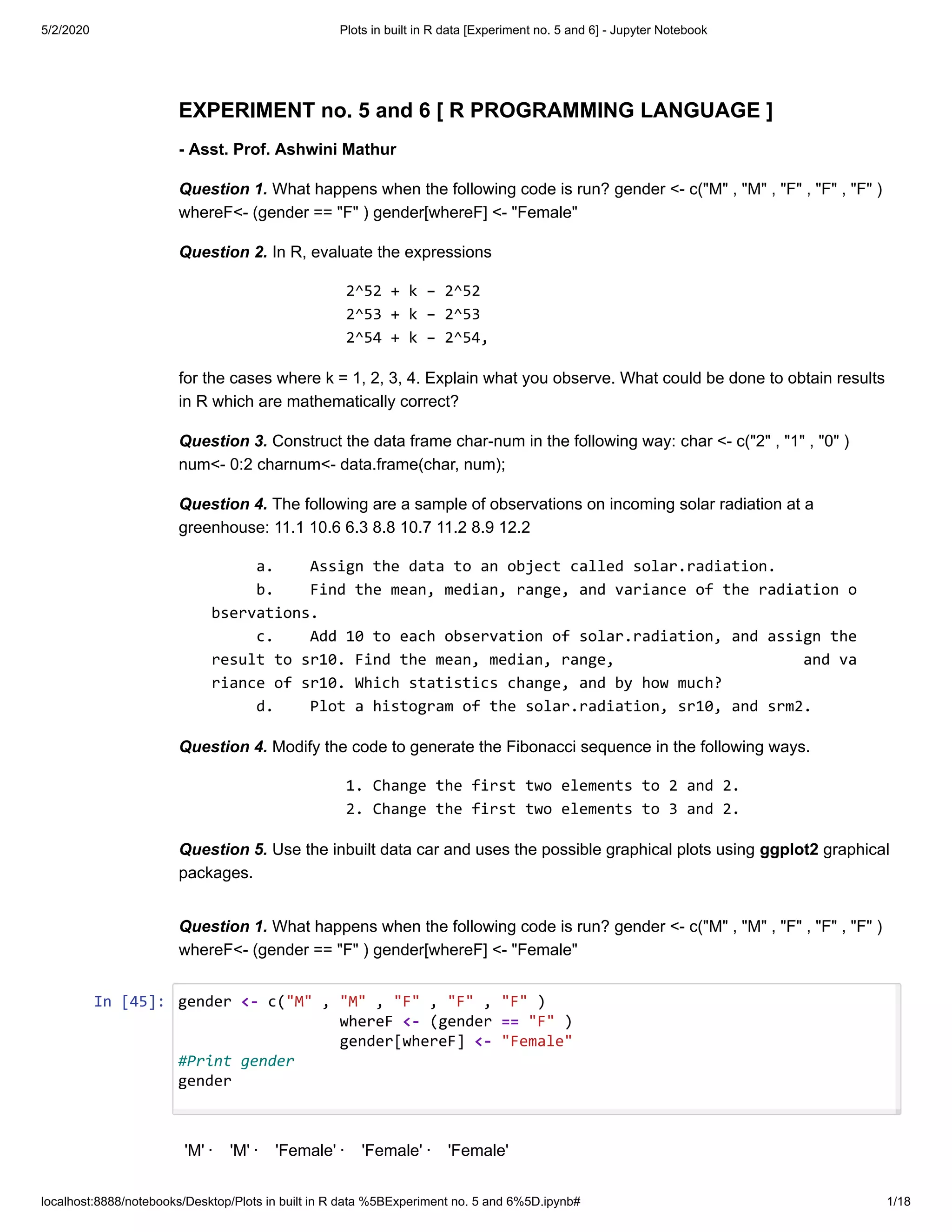 Descriptive Analytics In R Programming Language Pdf