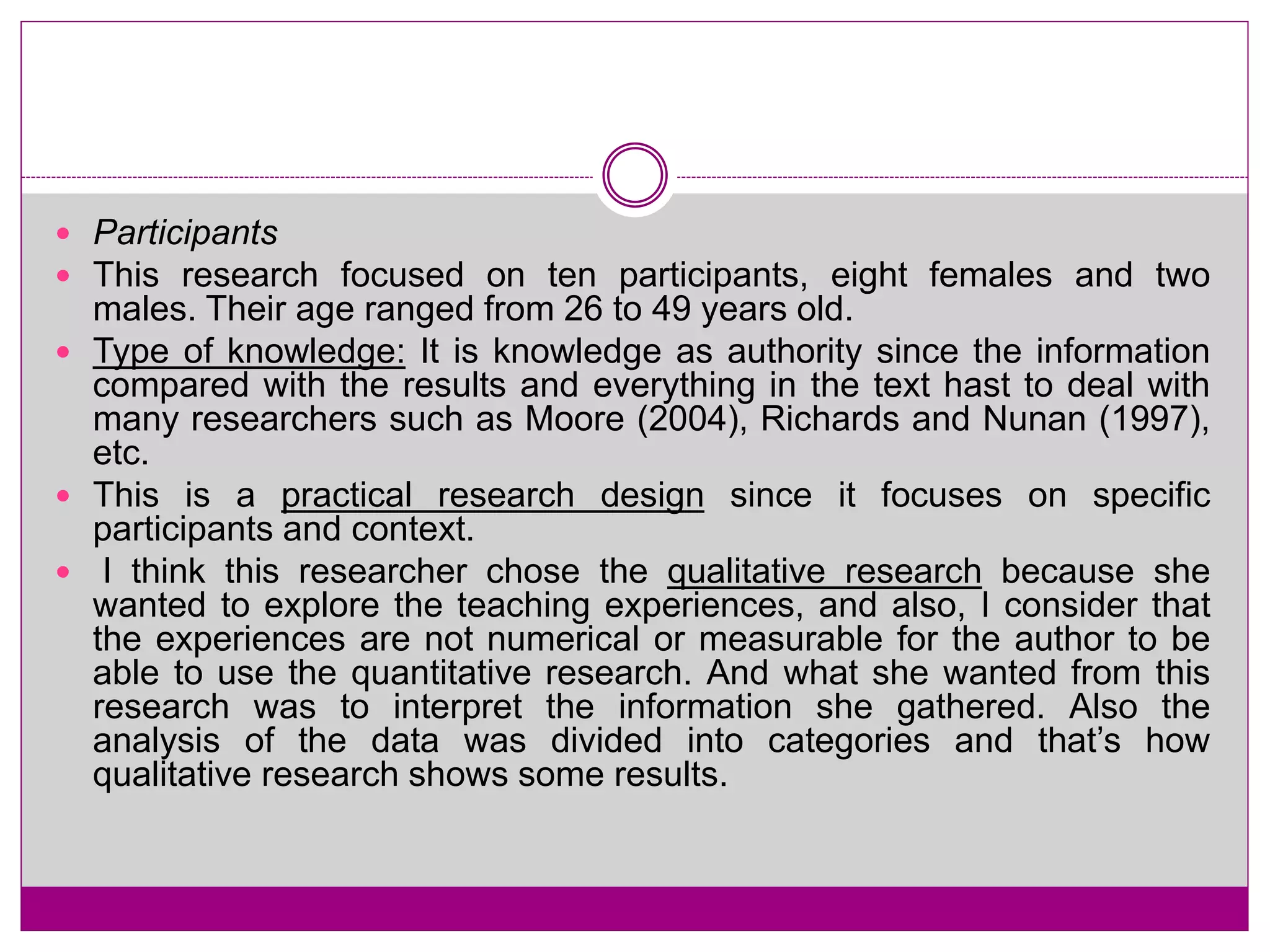 Descriptive, Experimental and Qualitative Research | PPT