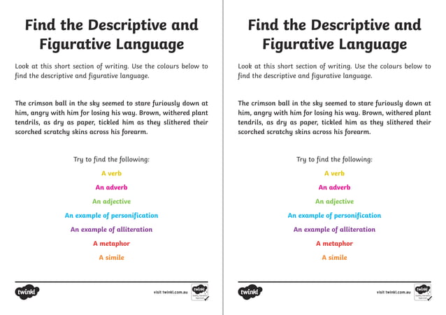 Descriptive and Figurative Language Sheet.pdf