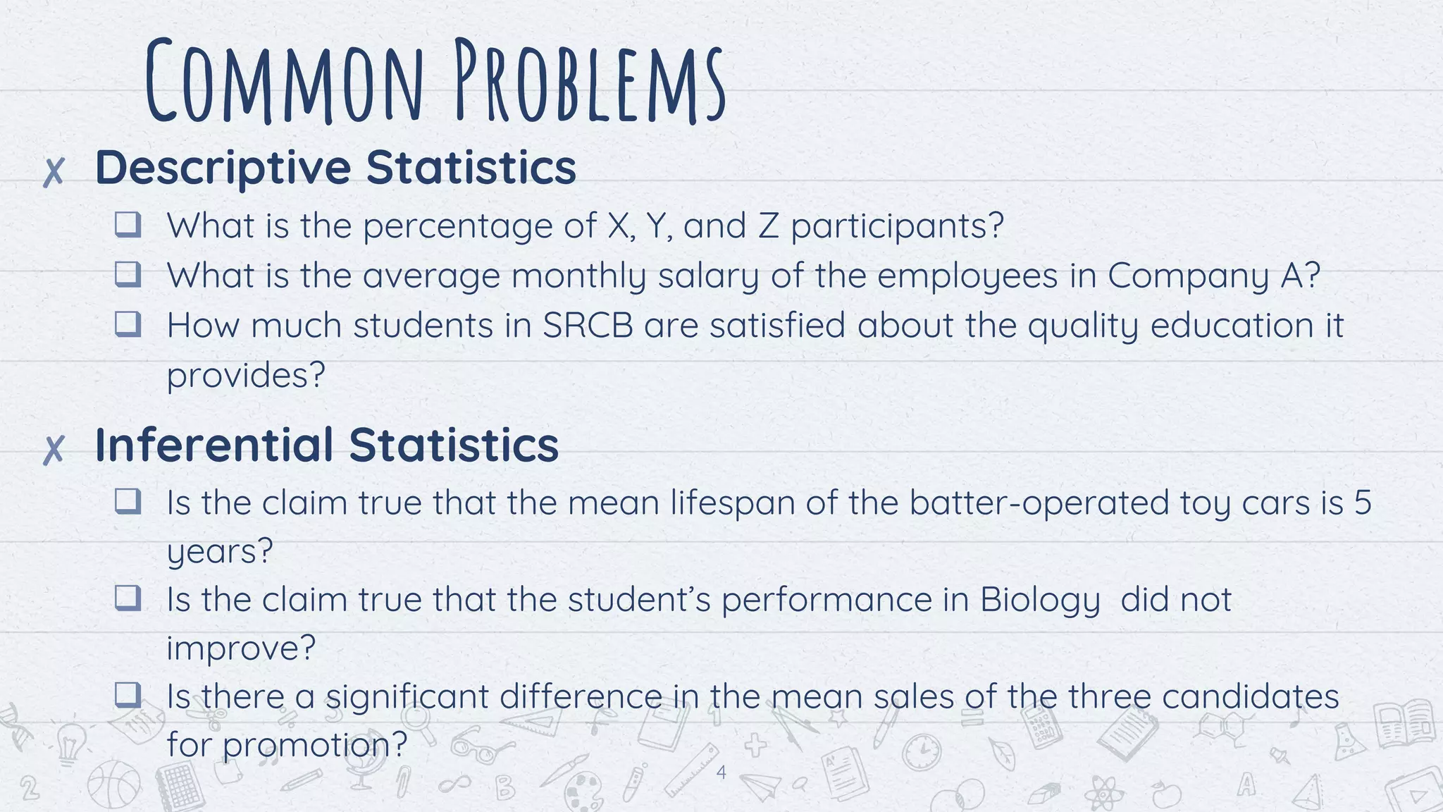 Descriptive and Inferential Statistics | PPTX