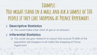 Descriptive and Inferential Statistics | PPTX