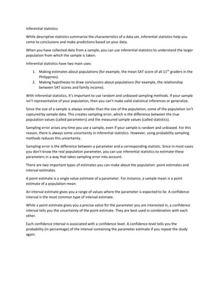 Descriptive and Inferential Statistics.docx