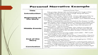 Descriptive and narrative paragraph | PPTX