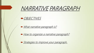 Descriptive and narrative paragraph | PPTX
