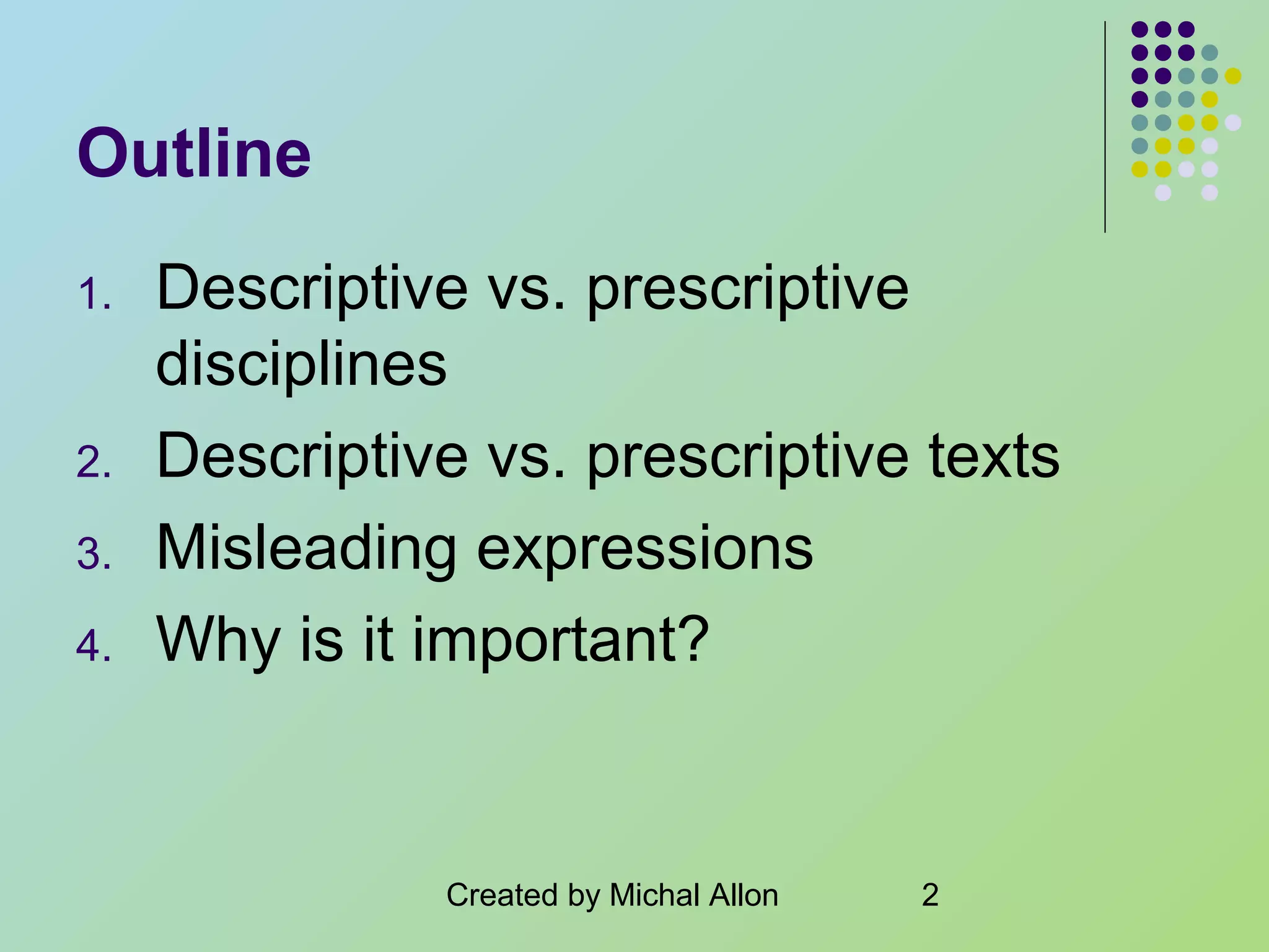Descriptive and prescriptive_texts | PPT