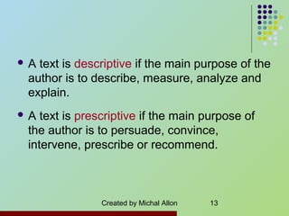 Descriptive and prescriptive_texts | PPT
