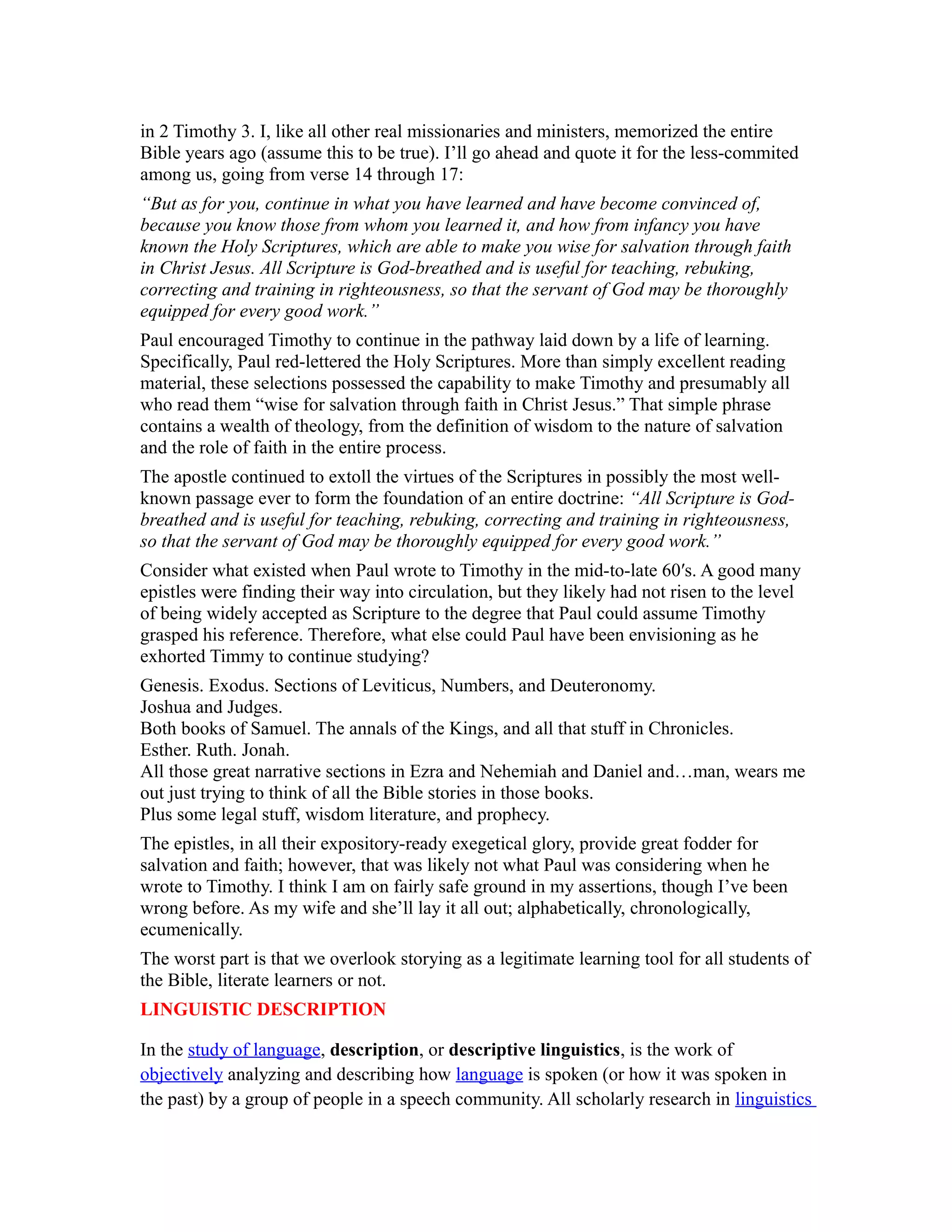 Descriptive and prescriptivism linguistics | RTF