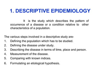 Descriptive epidemiology | PPT