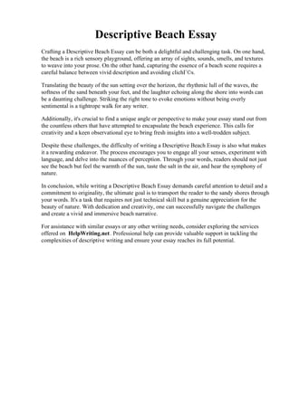Descriptive Beach Essay.pdf