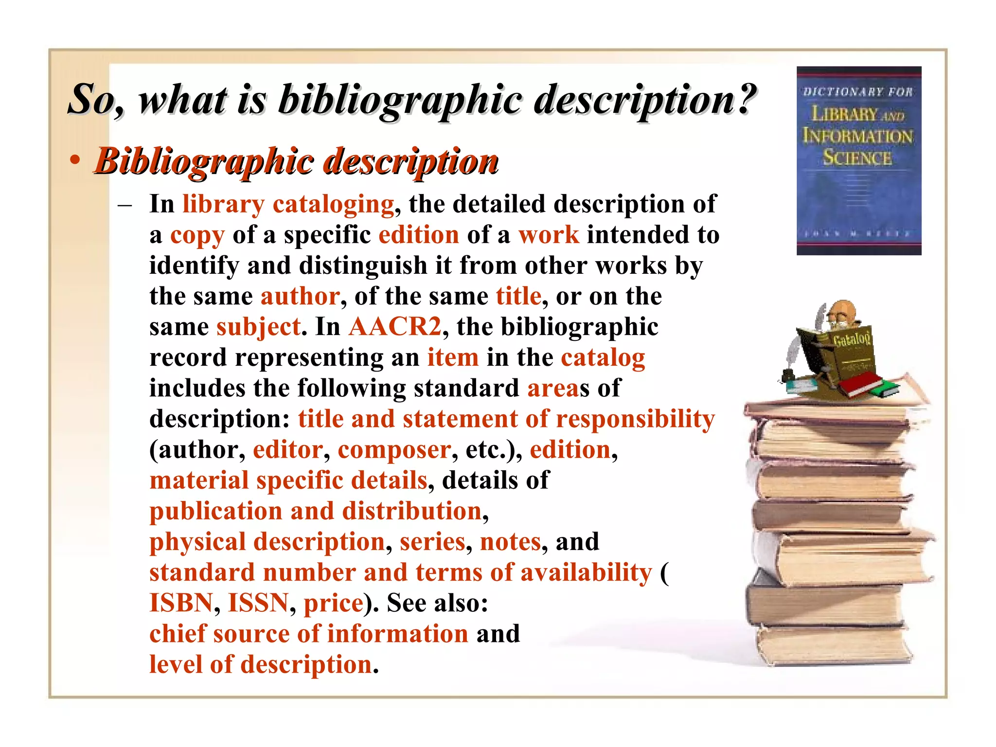 Descriptive Cataloging 2003 version | PPT