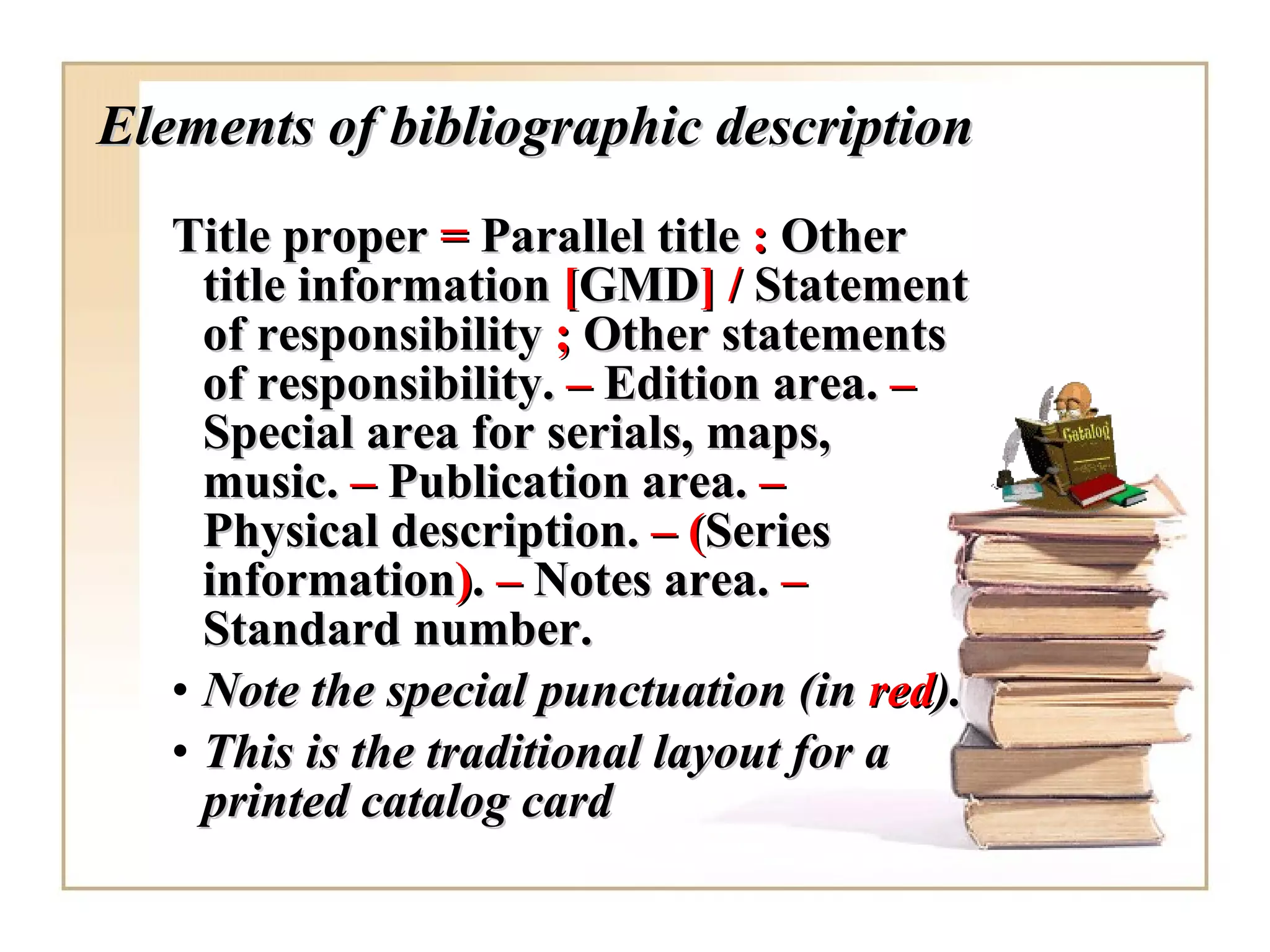 Descriptive Cataloging 2003 version | PPT